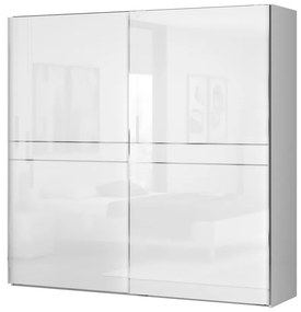 Dvoudveřová posuvná skříň Tiana š.230cm-bílá - základní