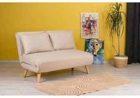 Béžová rozkládací pohovka 120 cm Folde – Artie