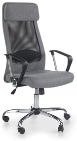 Kancelářská otočná židle ZOOM - látka, šedá