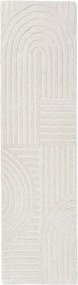 Slonovinový ručně tkaný vlněný běhoun 60x230 cm Zen Garden – Flair Rugs