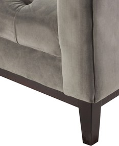 Pohovka Velvet Elite grey,  3-m.
