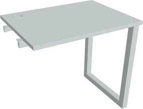 Hobis Kancelářský pracovní stůl k řetězení Hobis UEO 800R, bílá RAL 9016, deskaakát