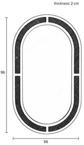 Nástěnné zrcadlo 56x96 cm Aida – White Label