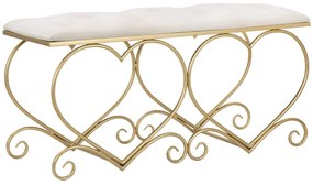 Designová lavice Efthymia 105 cm krémová