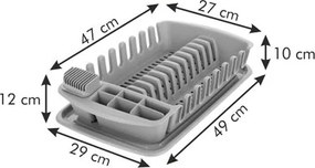 TESCOMA Odkapávač s podnosem CLEAN KIT, bílý