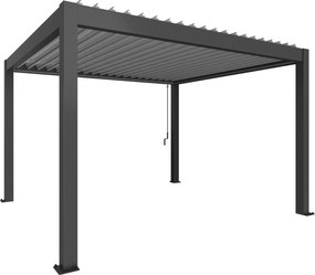Biohort Pergola 4 x 3,5 tmavě šedá/stříbrná 404,5 x 367,5 cm