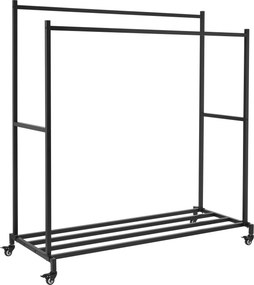 Stojan na oblečení Líska 150 cm - černá