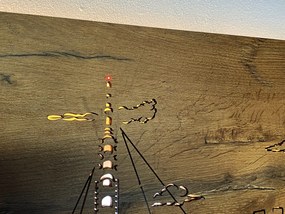 Li-Go "Kleť" světelný obraz s baterií 90x62cm varianta ovládání: manuál/pohybové čidlo, provedení povrchu: černá s patinou