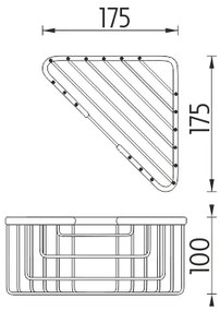 Nimco Drátěná polička - OP 106-26