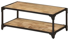 Konferenční stolek 90 x 45 x 35 cm masivní hrubý mangovník 328265