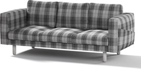 Potah na pohovku IKEA Norsborg 3-místná barva šedá látka pletený vzor, vzorované