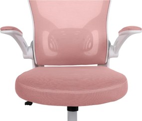 Dětská otočná židle Neoseat LEXI — látka, růžová