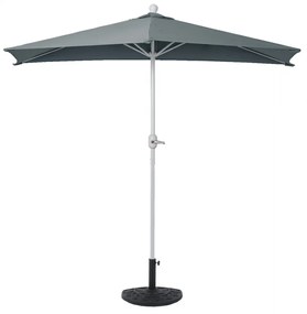 Slunečník půlkruh Parla - polyester/hliník - 300cm antracit se stojanem