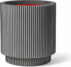 Capi Nature Groove NL Vase Cylinder Anthracite Ø 43 cm / V 46 cm