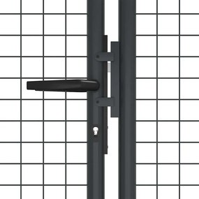 Pletivá zahradní branka pozinkovaná ocel 400 x 125 cm šedá 145778