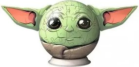 Ravensburger 3D Puzzle - Puzzle-Ball Star Wars: Baby Yoda s ušima / 72