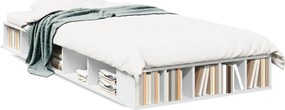 vidaXL Rám postele 90 x 190 cm kompozitní dřevo [3280527] Barva: Bílá