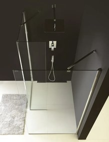 Polysan Modular Shower stěna 90 x 200 cm k instalaci na zeď pro připojení pevného panelu sklo čiré MS2A-90