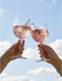 Křišťálové skleničky v sadě 4 ks na gin 650 ml Melodia – Lyngby Glas