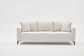 Hanah Home Třímístná pohovka BERLIN krémová 222 cm 825BLC2798