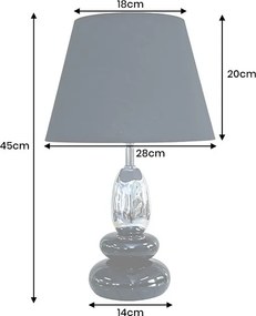 Designová stolní lampa Kaloosh 45 cm černá