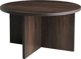 Hnědý kulatý konferenční stolek z MDF ø 85 cm Poppy – Ellos Home
