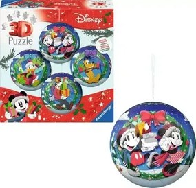 RAVENSBURGER Puzzle ozdoby Disney Vánoce / Sada 4x54 dílků / od 6 let