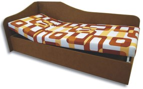 Jednolůžková postel (válenda) 90 cm Abigail (Gusto 11 + Hnědá 13) (L). 793062