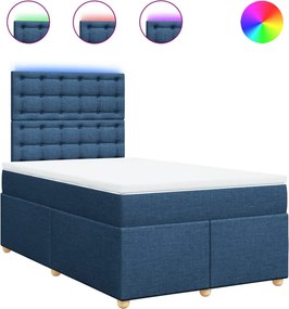 Box spring postel s matrací černá 120x190 cm textil 3293539