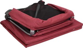 vidaXL Dětská ohrádka s matrací lněná tkanina [10305] Barva: Tmavě šedá