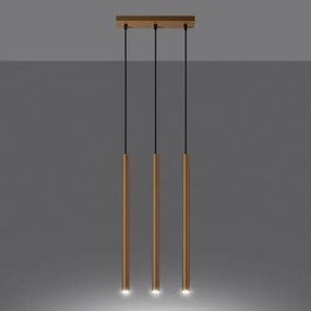 Závěsná lampa SOLLUX PASTELO 3L zlatá G9 3x8W bez žárovky SL.1171