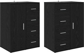 Konzole CORONA 2 ks Černý dub 59 x 39 x 80 cm Kompozitní dřevo 3402808