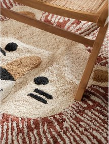 Krémový pratelný/ručně tkaný bavlněný dětský koberec 140x200 cm Snuggle Leander – Hanse Home