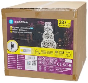 Aigostar - LED Venkovní vánoční dekorace 3,6W/31/230V 2700K 120cm IP44 sněhulák