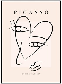 Pablo Picasso - Srdce A4 (21 x 29,7 cm)