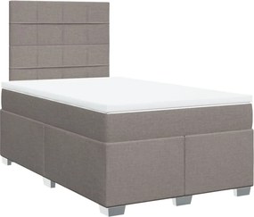 Box spring postel s matrací taupe 120x200 cm textil 3290459