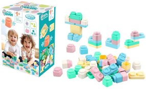 Mochtoys Stavebnice kostky silikonové Play&Squish 24 ks