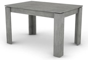 Jídelní stůl Inter 120x80 cm, šedý beton