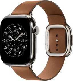 Apple Watch 42/41/40/38mm karamelový řemínek s moderní přezkou střední