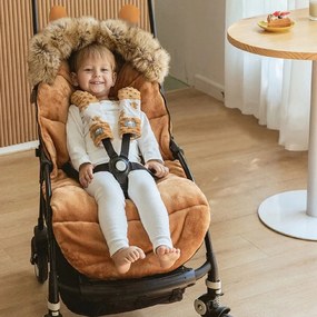 Tutumi Teddy, dětský spací pytel GROW-UP N, karamelová, NAZ-06613