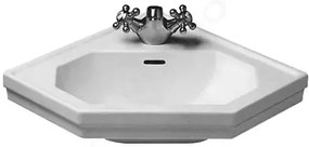 DURAVIT - 1930 Umývátko s přepadem, 595x450 mm, bílá (0793420000)