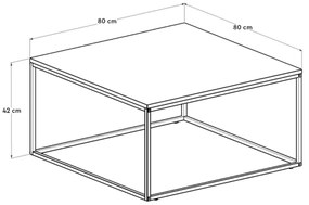 Konferenční stolek 42x80 cm hnědá
