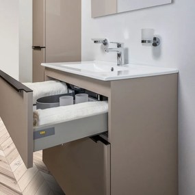 Mereo Mereo, Mailo, koupelnová skříňka 81 cm, černé madlo, Multidecor, CN591SBOPT2