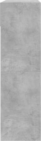 Botník se 2 výklopnými zásuvkami betonově šedý 80 x 34 x 116 cm 3214409