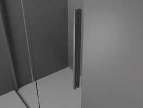 Mexen Velar, sprchový kout s posuvnými dveřmi 120 x 70 cm, 8mm sklo námraza, broušený grafit, 871-120-070-31-95