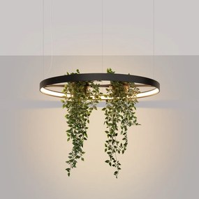 Černé hliníkové LED závěsné svítidlo ø 78 cm RIO – Thoro