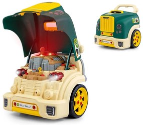 Realistický model přední části auta s otevírací kapotou Milly Mally N-GINE green
