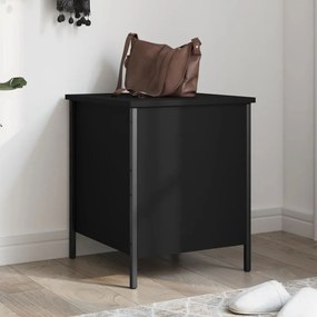 Úložná lavice černá 40 x 42,5 x 50 cm kompozitní dřevo - Default Title