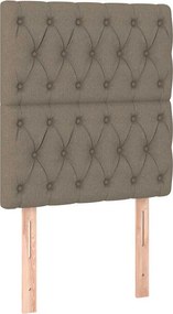 Box spring postel s matrací taupe 80x200 cm textil 3132189
