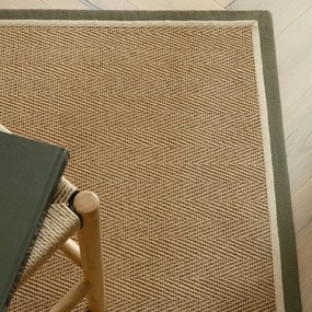 Tribeca Design Kusový koberec Woodkid Herringbone Khaki Rozměry: 68x240 cm